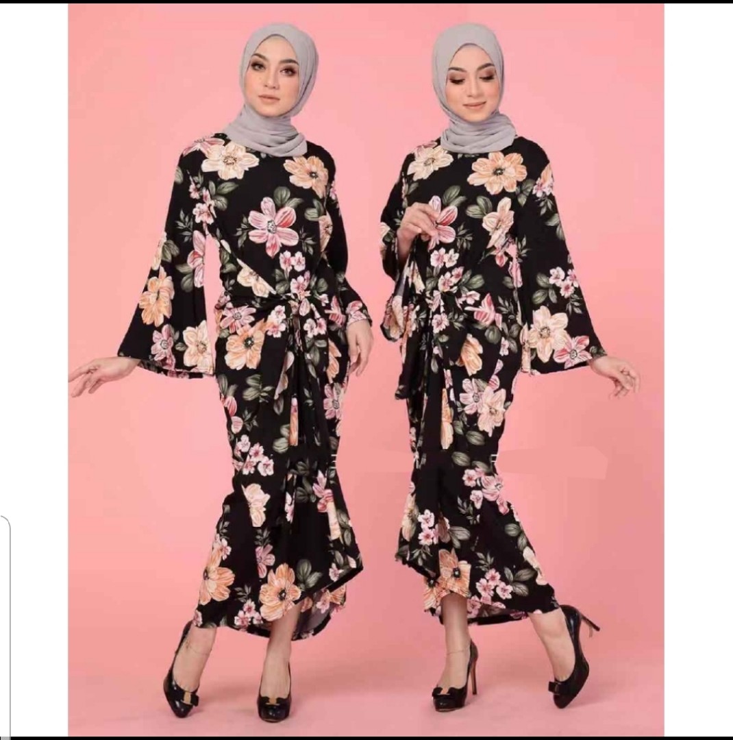 Flora Kaflan Pario Dress/Dress Pario Ikat Depan, Women's Fashion ...