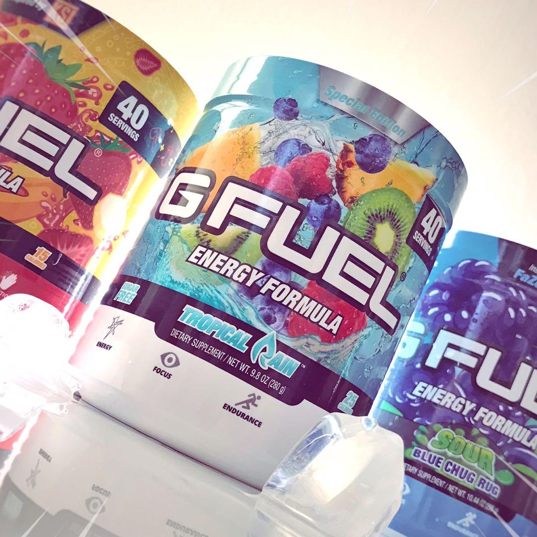GFUEL (G FUEL) KSI’s Strawberry Banana energy drink, Food & Drinks ...
