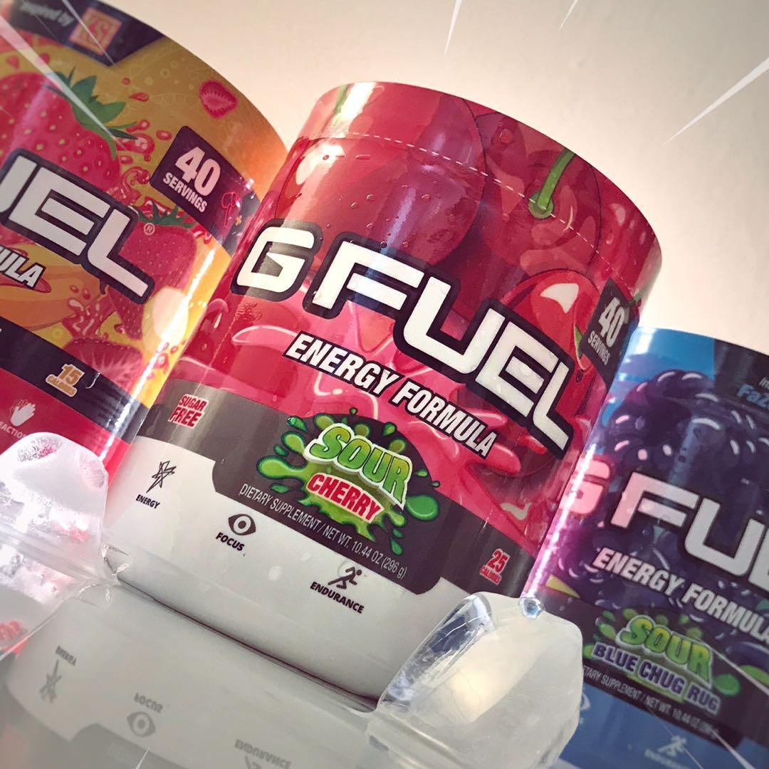 GFUEL (G FUEL) KSI’s Strawberry Banana energy drink, Food & Drinks ...
