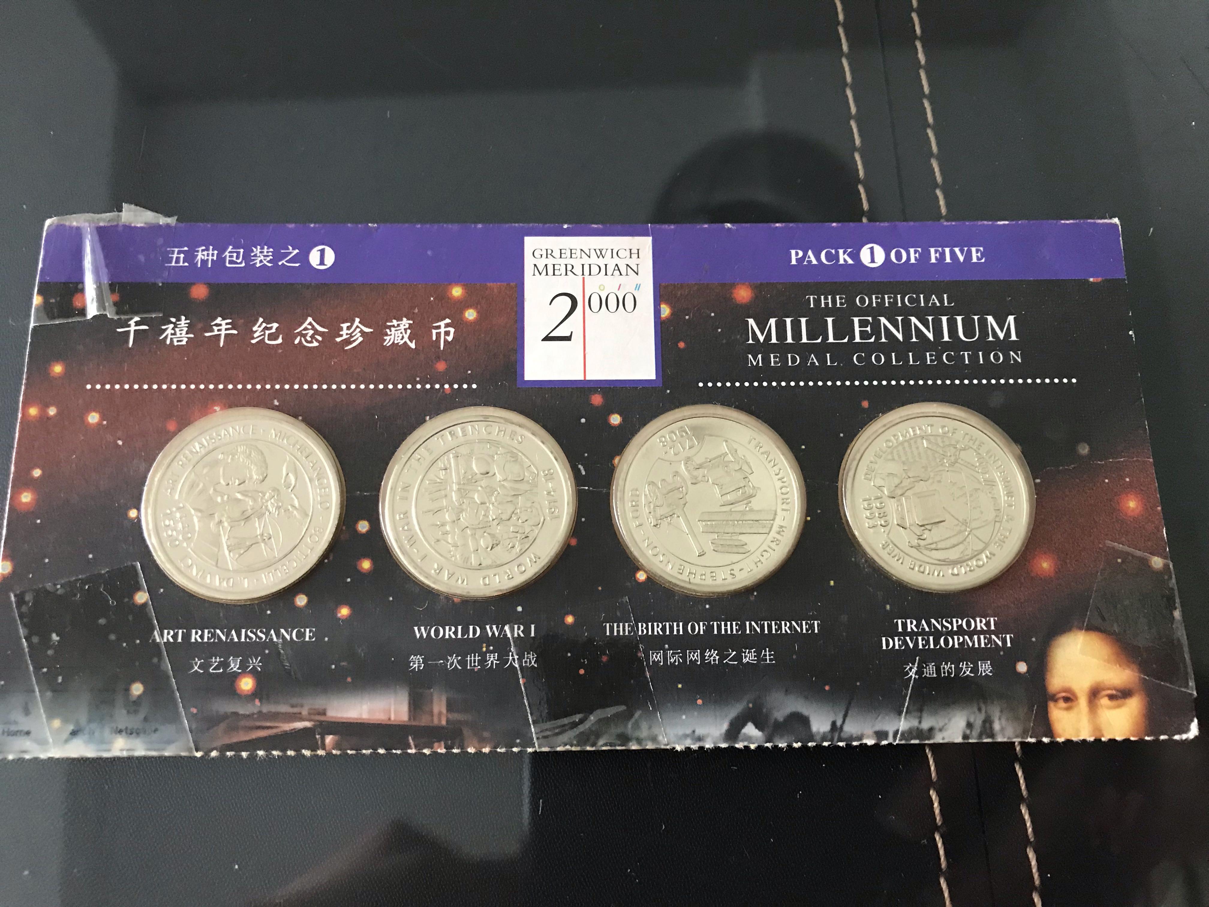 Greenwich meridian 2000 medal collection, Everything Else on Carousell