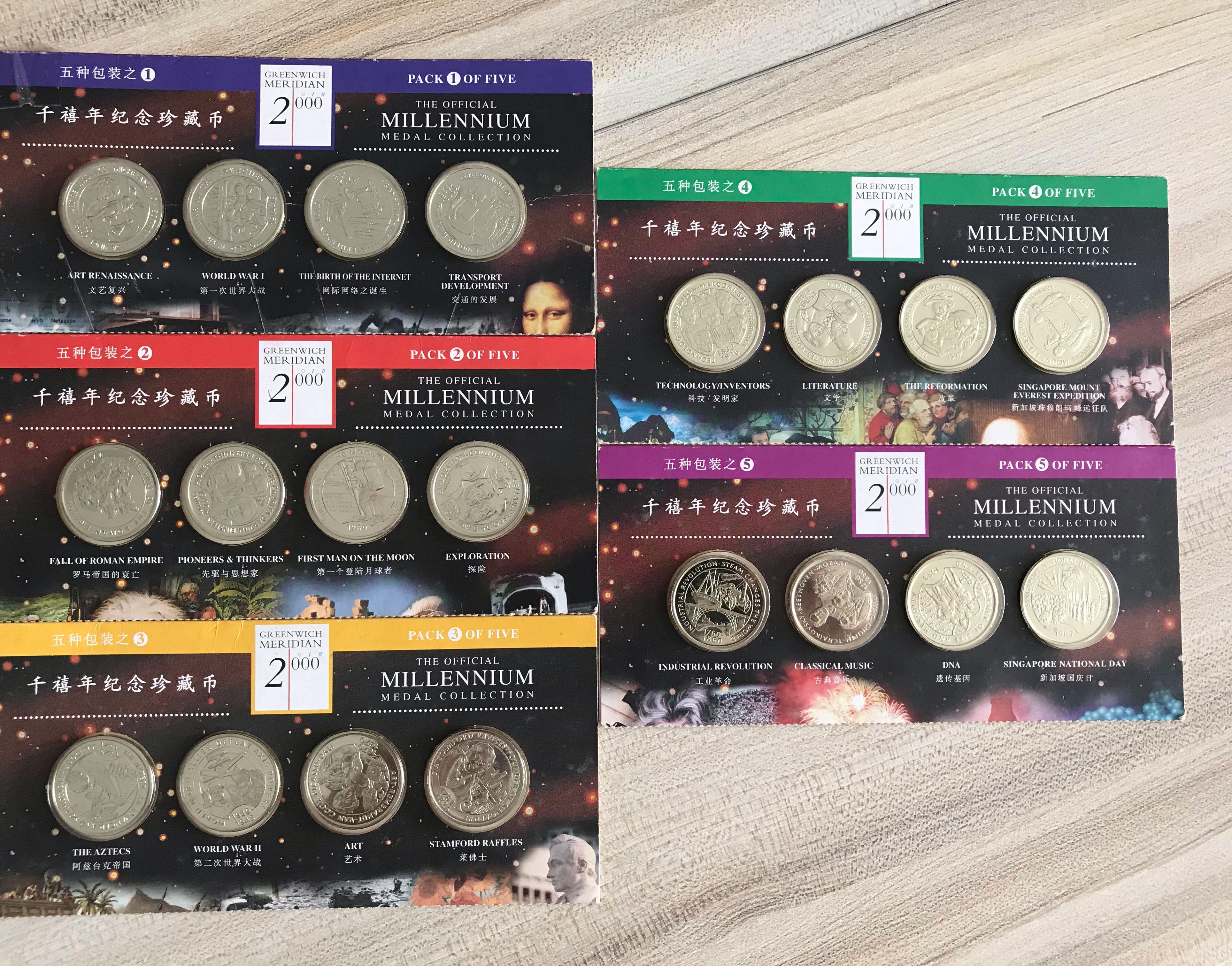 Greenwich meridian 2000 medal collection, Everything Else on Carousell