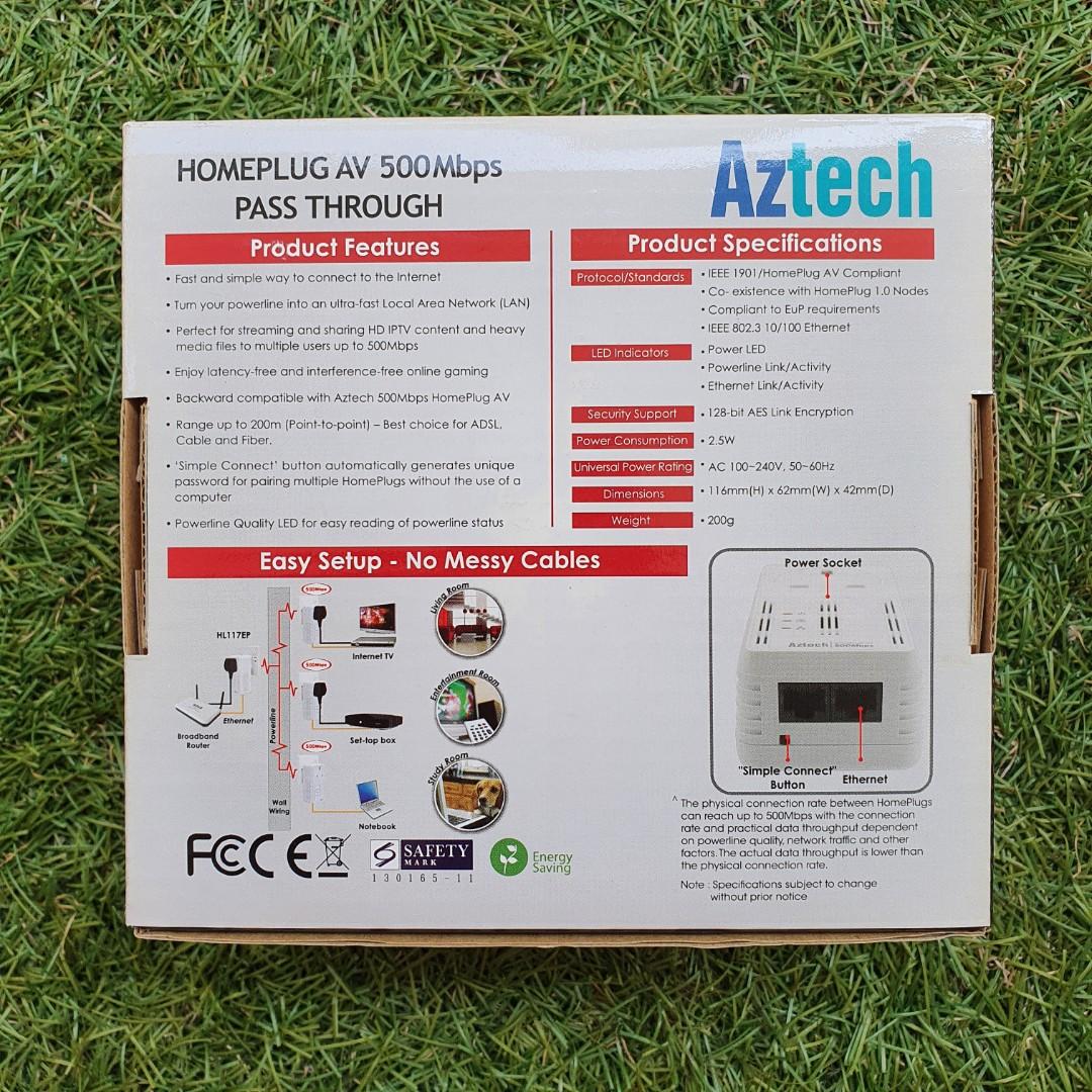 Homeplug 500 Mbps With Pass Through Computers And Tech Parts And Accessories Networking On Carousell