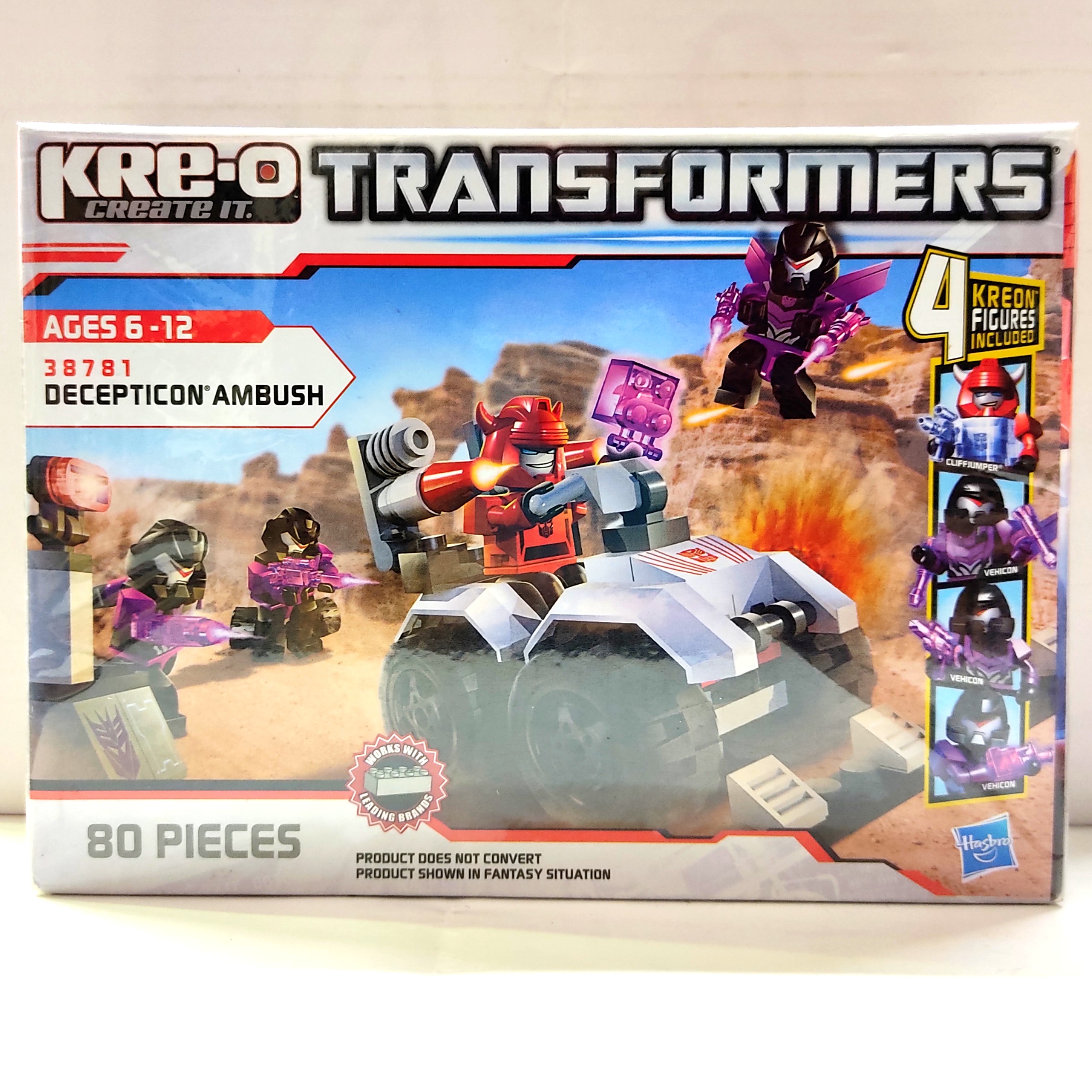 KRE-O 38781 Cliffjumper and Vehicon Decepticon Ambush 80 Pieces for ...
