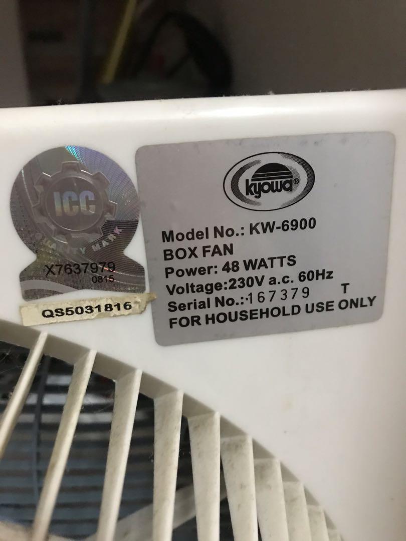 Kyowa Electric Fan, TV & Home Appliances, Air Conditioning and Heating ...