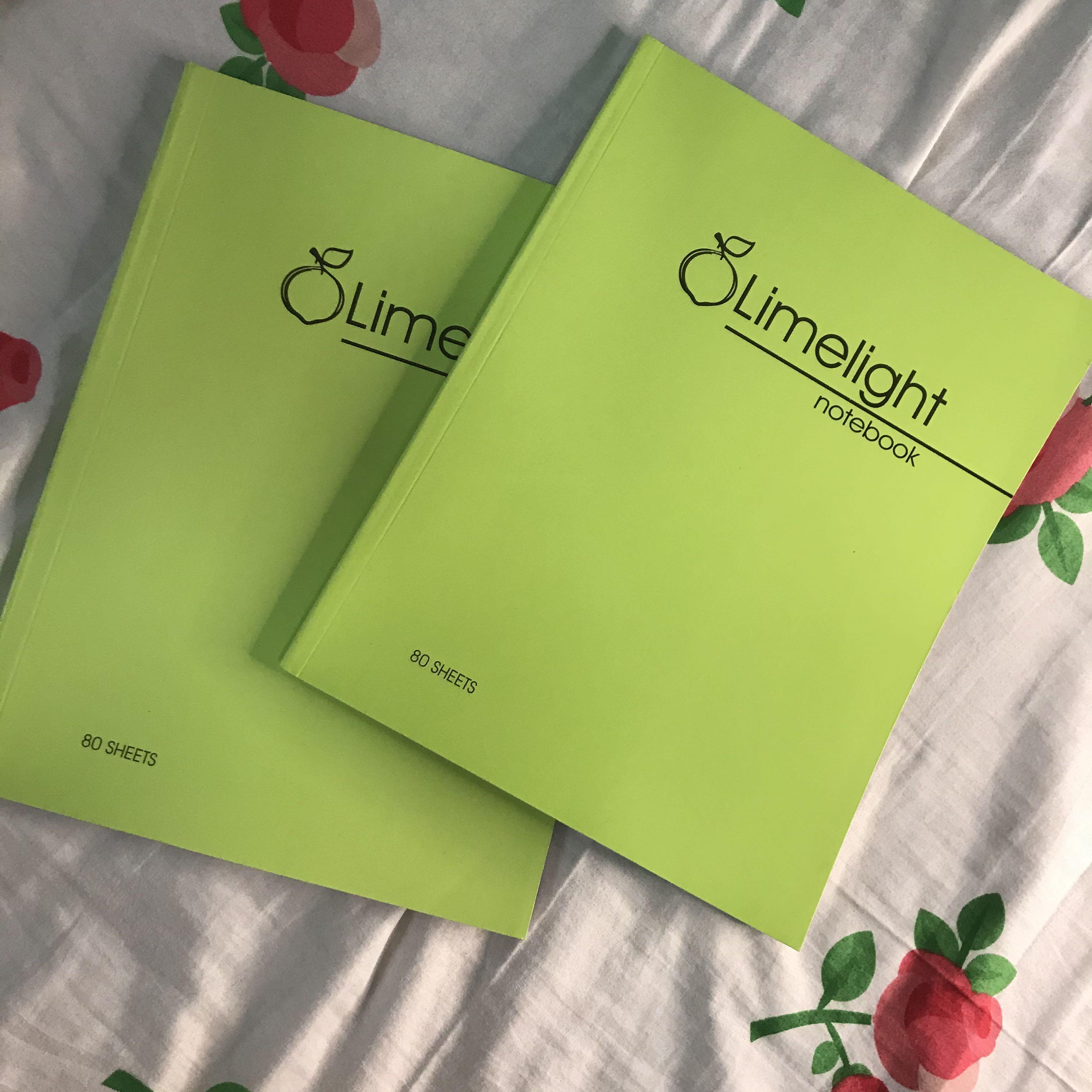 Limelight notebooks (80 sheets), Hobbies & Toys, Stationary & Craft ...