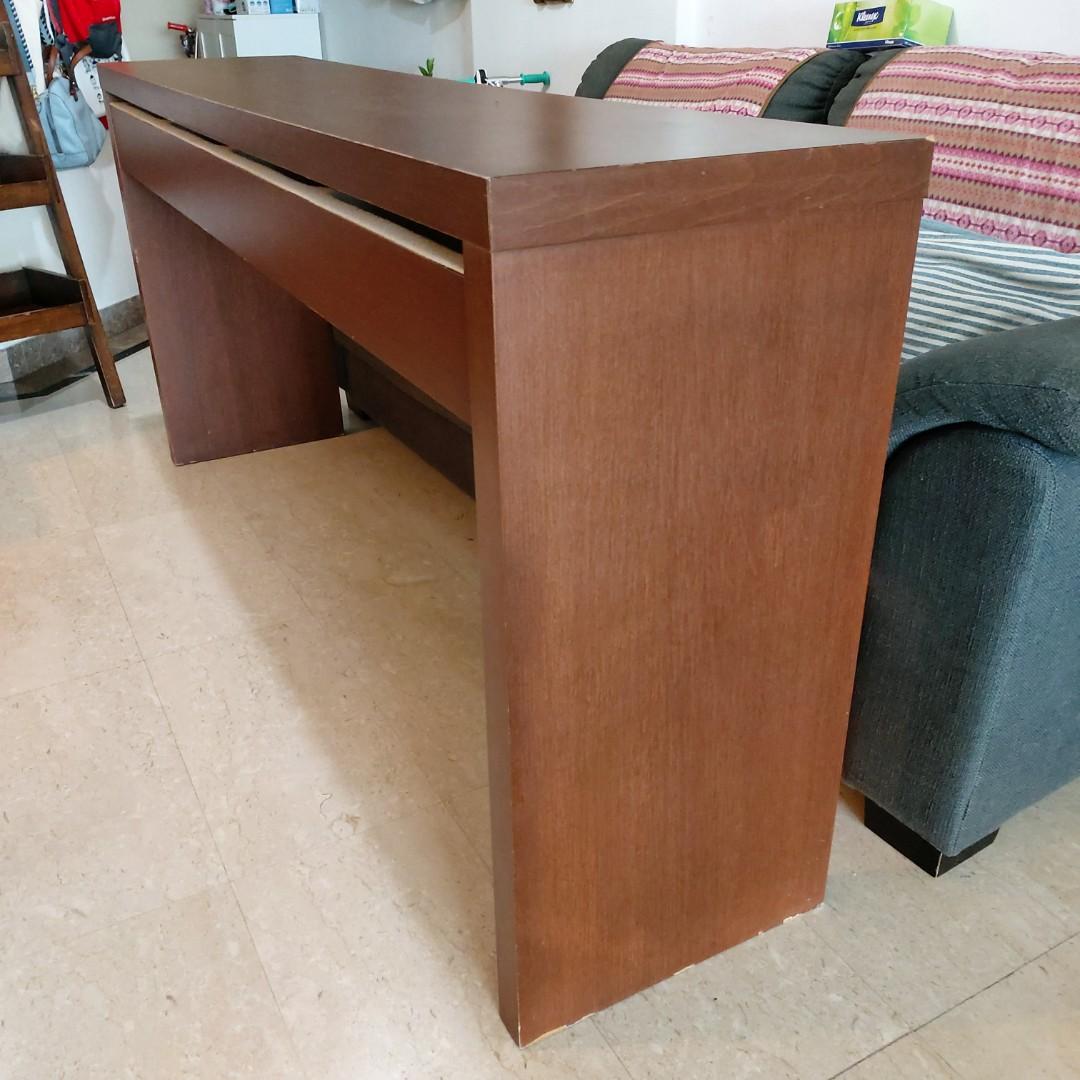 Long Side table with 4 Storage drawers. Original price $650., Furniture ...