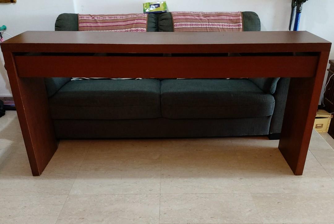 Long Side table with 4 Storage drawers. Original price $650., Furniture ...