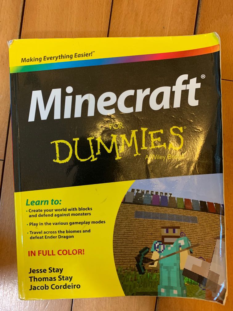 Minecraft for Dummies, 興趣及遊戲, 手作＆自家設計, 文具 - Carousell