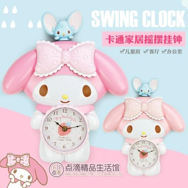 My Melody Swinging Wall Clock, Furniture & Home Living, Home Decor ...