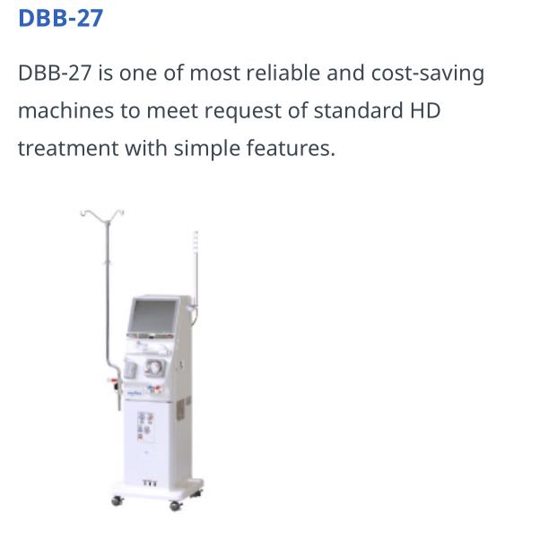 Nikkiso Dialysis Machine DBB-27, Everything Else, Others on Carousell