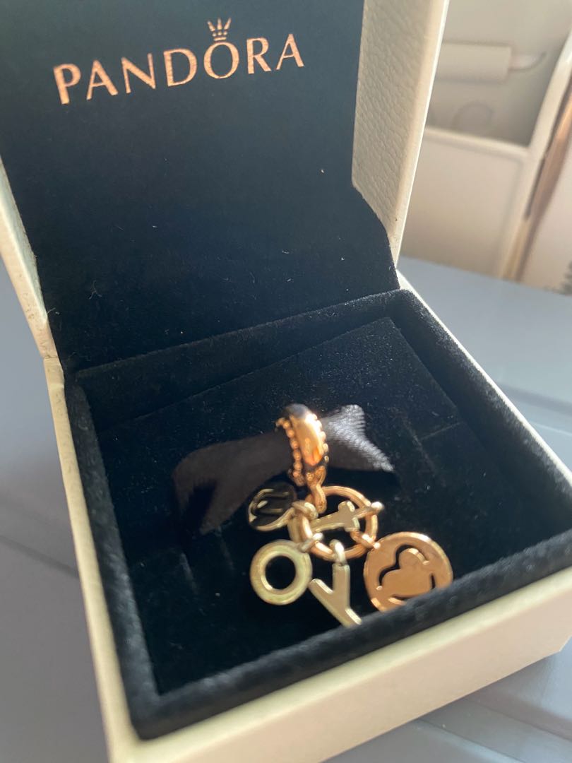 Pandora I Love You Letters Dangle Charm, Women's Fashion, Jewellery ...