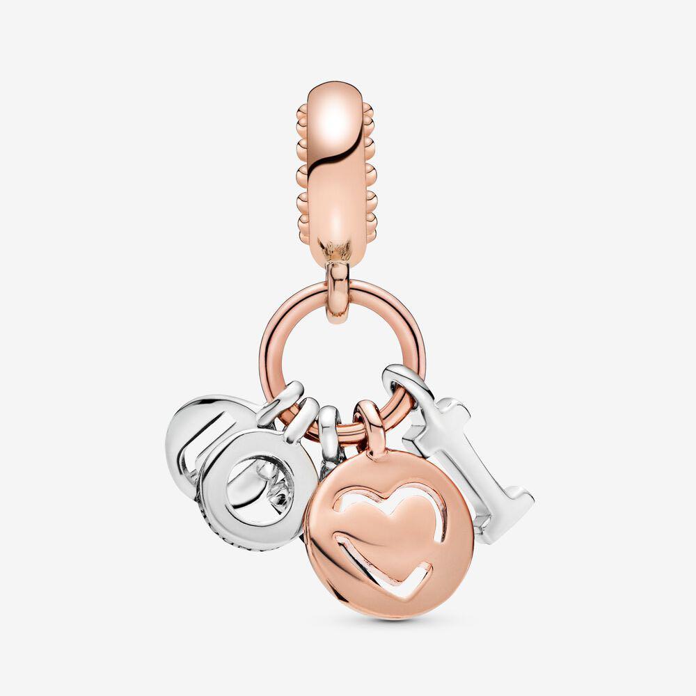 Pandora I Love You Letters Dangle Charm, Women's Fashion, Jewellery ...