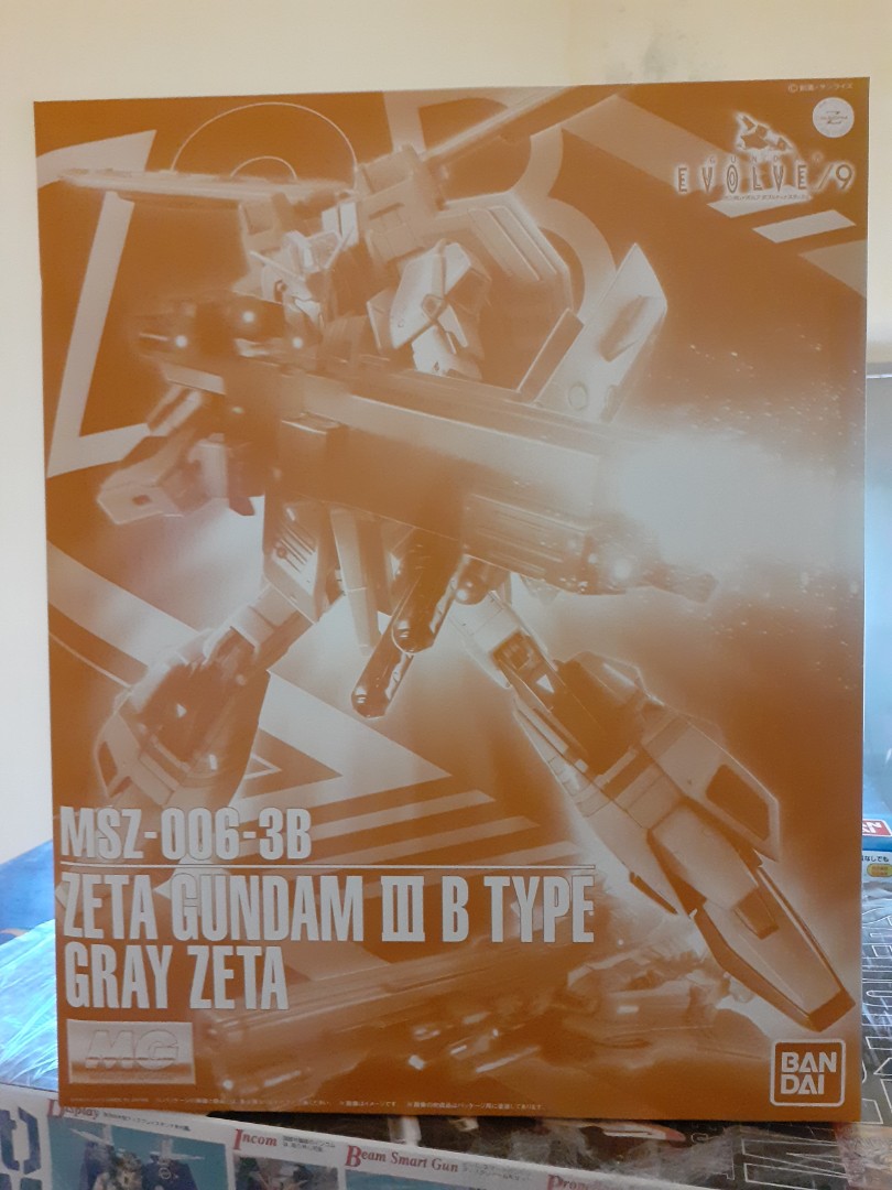 BANDAI PB限定 MG 1/100 機動戰士高達EVOLVE/9 MSZ-006-3B ZETA GUNDAM III B TYPE GRAY ZETA 黄狼, 興趣及遊戲, 玩具 ...