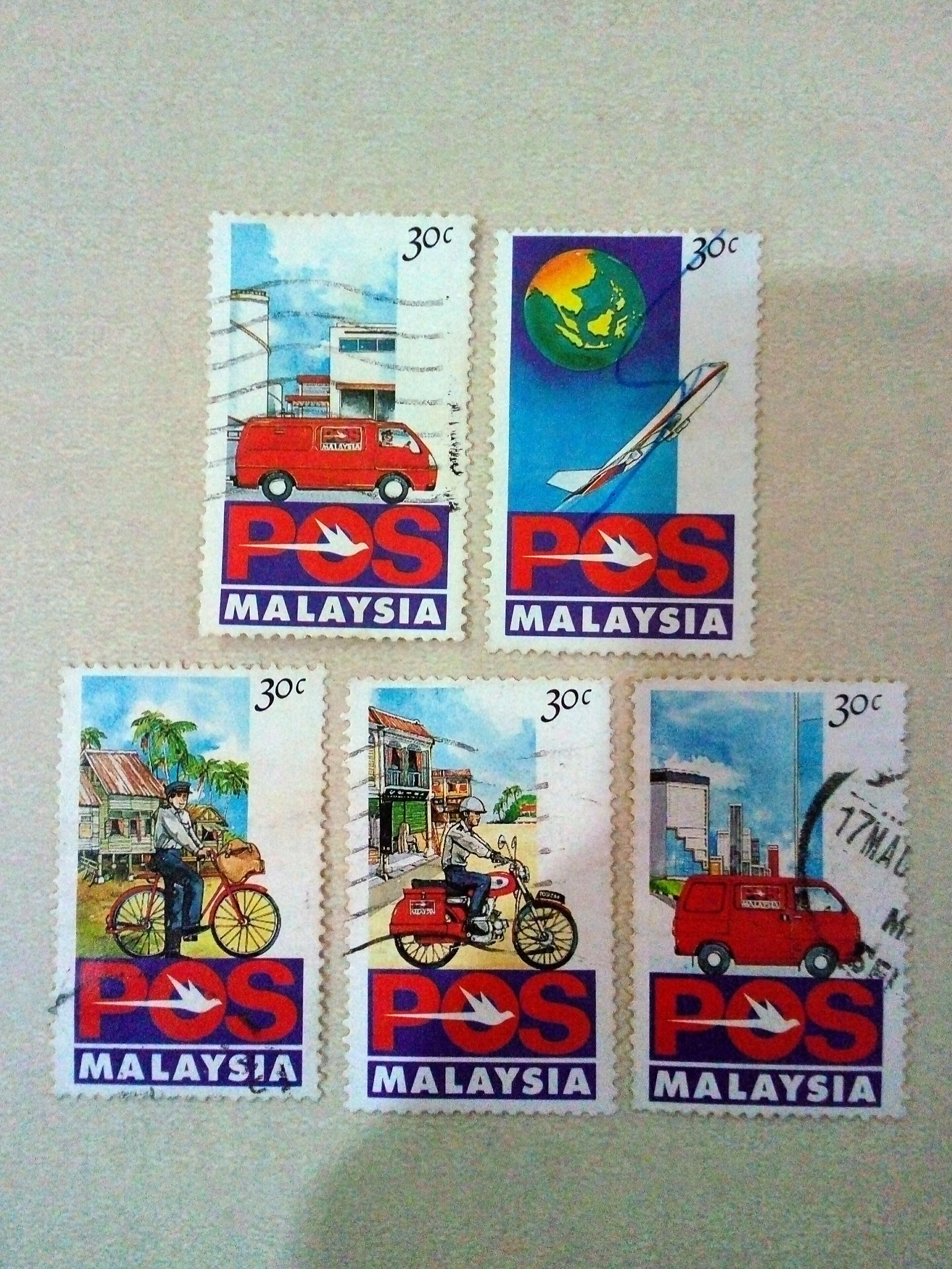 Pos Malaysia stamps 1992 (5 pcs), Hobbies & Toys, Collectibles ...