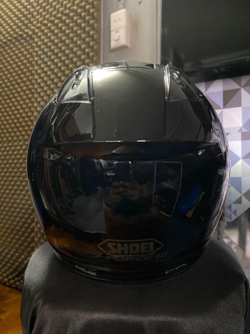 Shoei jforce 3 gloss black, Motorcycles, Motorcycle Accessories on ...
