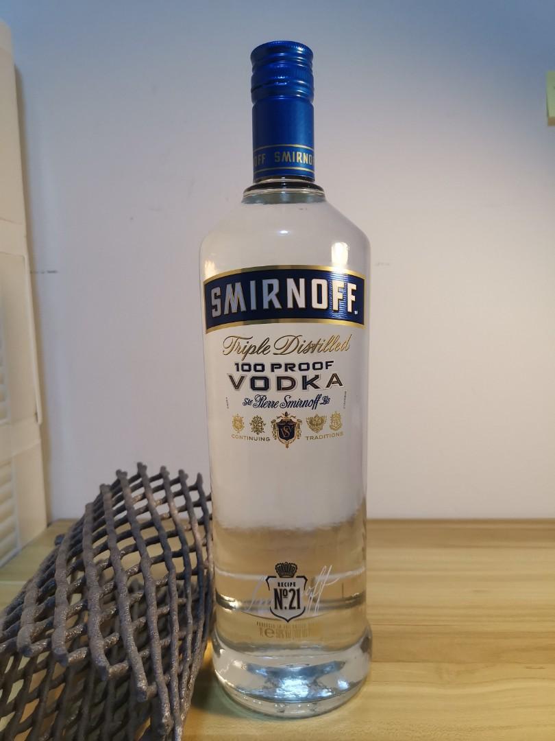 Smirnoff Blue Vodka 1L, Food & Drinks, Alcoholic Beverages on Carousell
