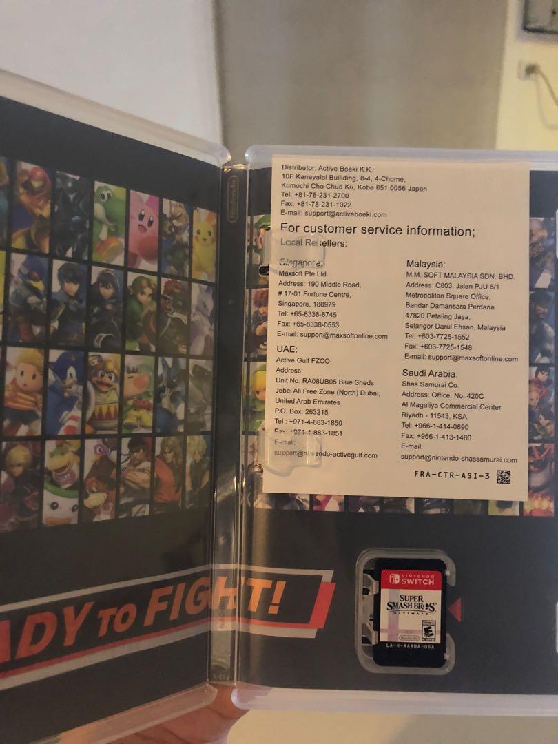 Super Smash Bros Ultimate (SSBU) for Switch, Video Gaming, Video Games ...