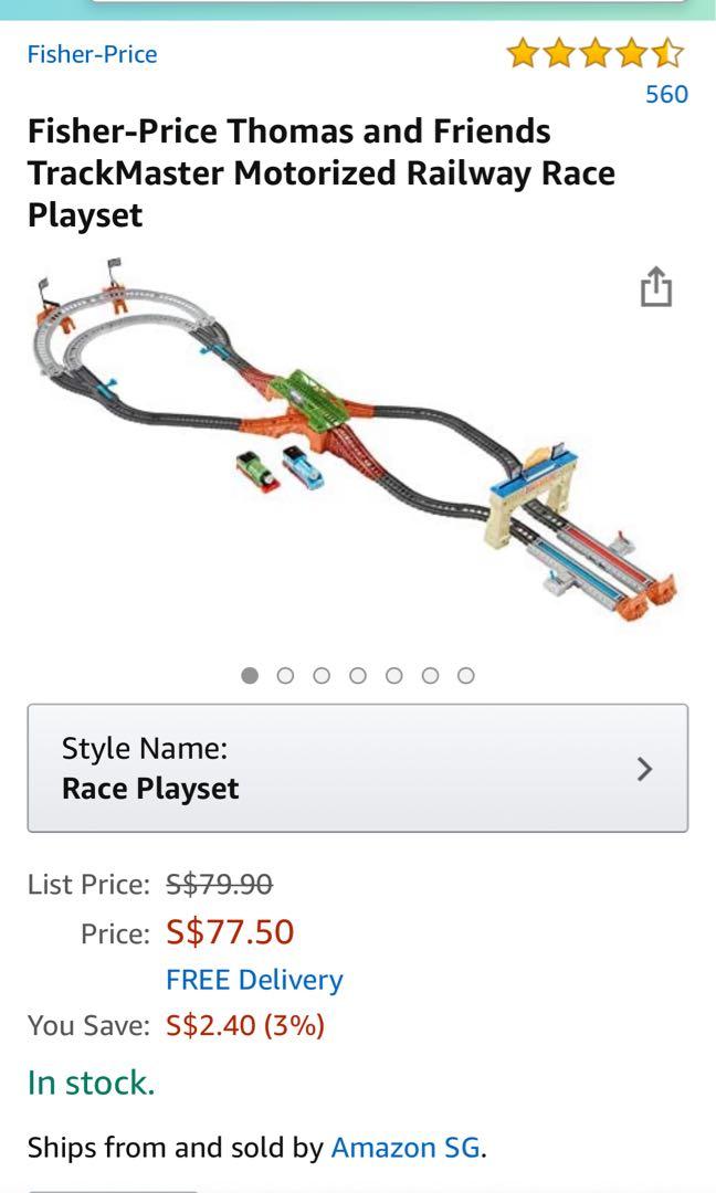 Thomas and friends trackmaster motorized railway race set, Hobbies ...
