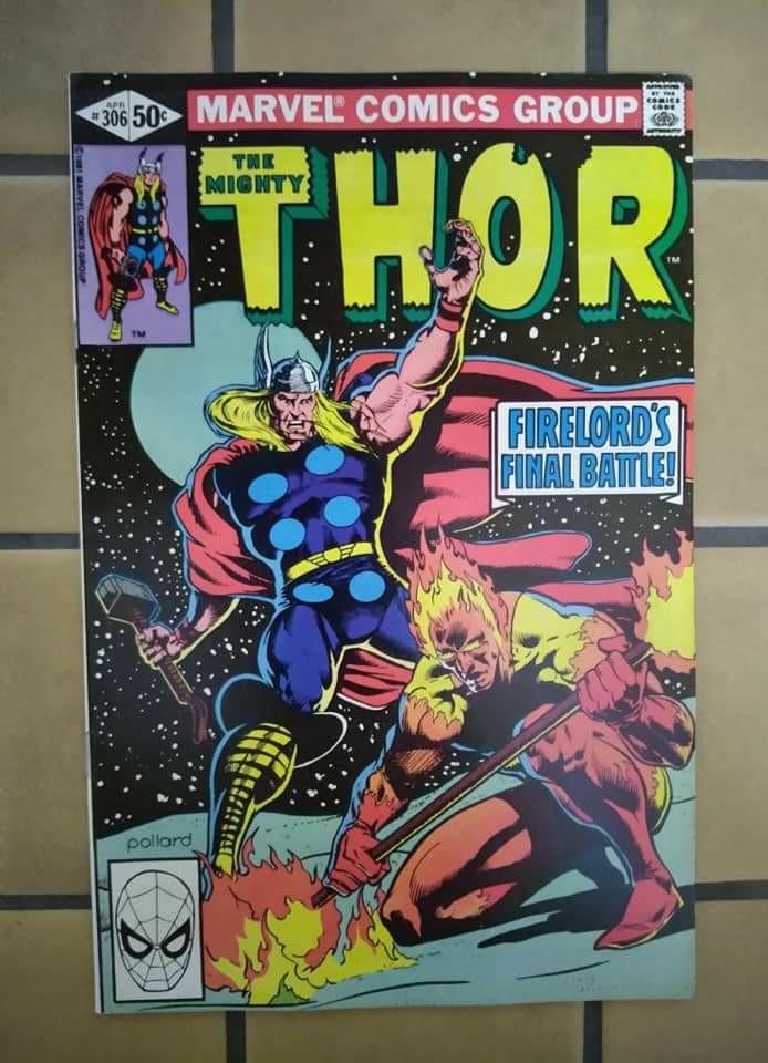 Thor #306 ( Origin Of Firelord, Air-Walker ) Keith Pollard - Cover Art ...