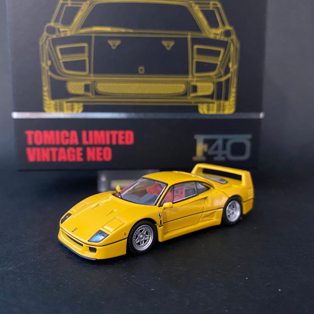 Tomica Ferrari F40 yellow, Hobbies & Toys, Toys & Games on Carousell