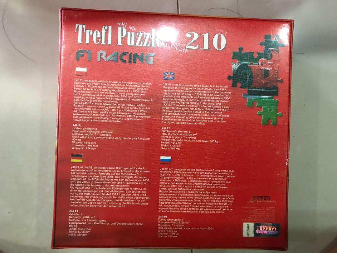 Trefl - 3D 210 Pieces Jigsaw Puzzle - Ferrari 248 F1, Hobbies & Toys ...