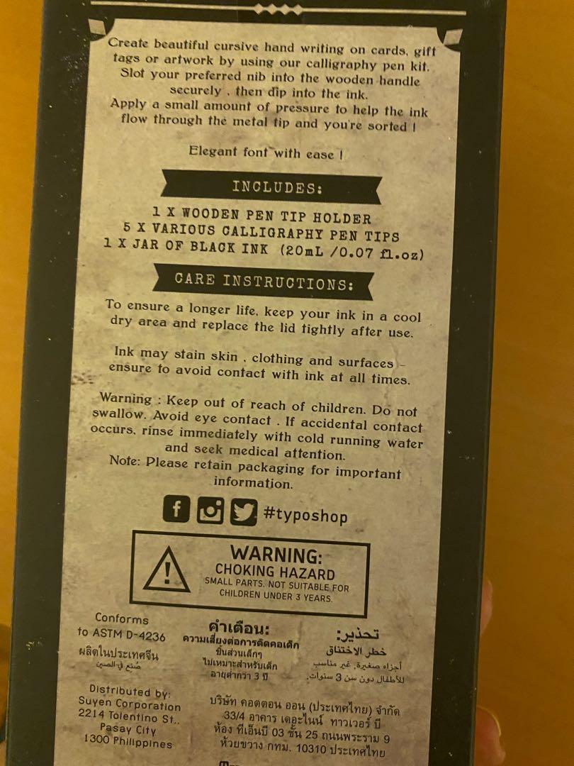 Typo Calligraphy Pen Kit, Hobbies & Toys, Stationery & Craft ...