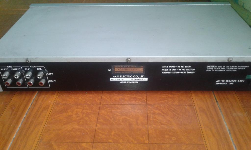 Vintage AKAI EQUALIZER EA-G30, Audio, Other Audio Equipment on Carousell