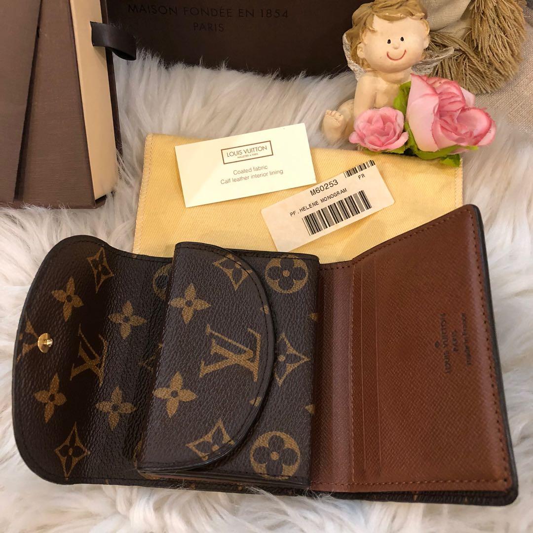 Pristine Authentic LOUIS VUITTON Monogram Canvas Helene Wallet, Women's ...