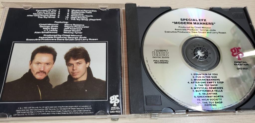 [包郵] CD SPECIAL EFX MODERN MANNERS 1985舊美版 MADE IN USA 樂團 樂隊 組合 成員 Chieli Minucci 包平郵, 興趣及遊戲, 收藏 ...