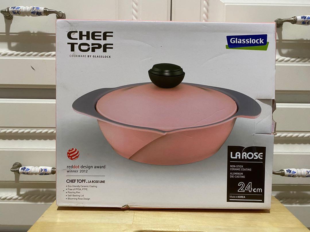 韓國玫瑰鍋 chef topf la rose 24cm, 傢俬＆家居, 廚具和餐具, 炊具及配件 - Carousell