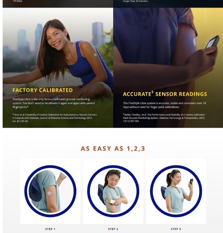 Latest Abbott FreeStyle Libre Sensor Glucose Monitor Free Style Libra ...