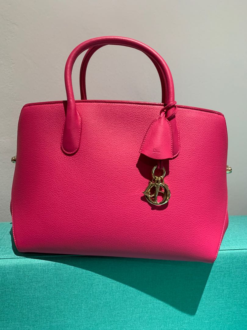 Dior Tote Bar Bag Medium in Fuchsia, Women's Fashion, Bags & Wallets ...