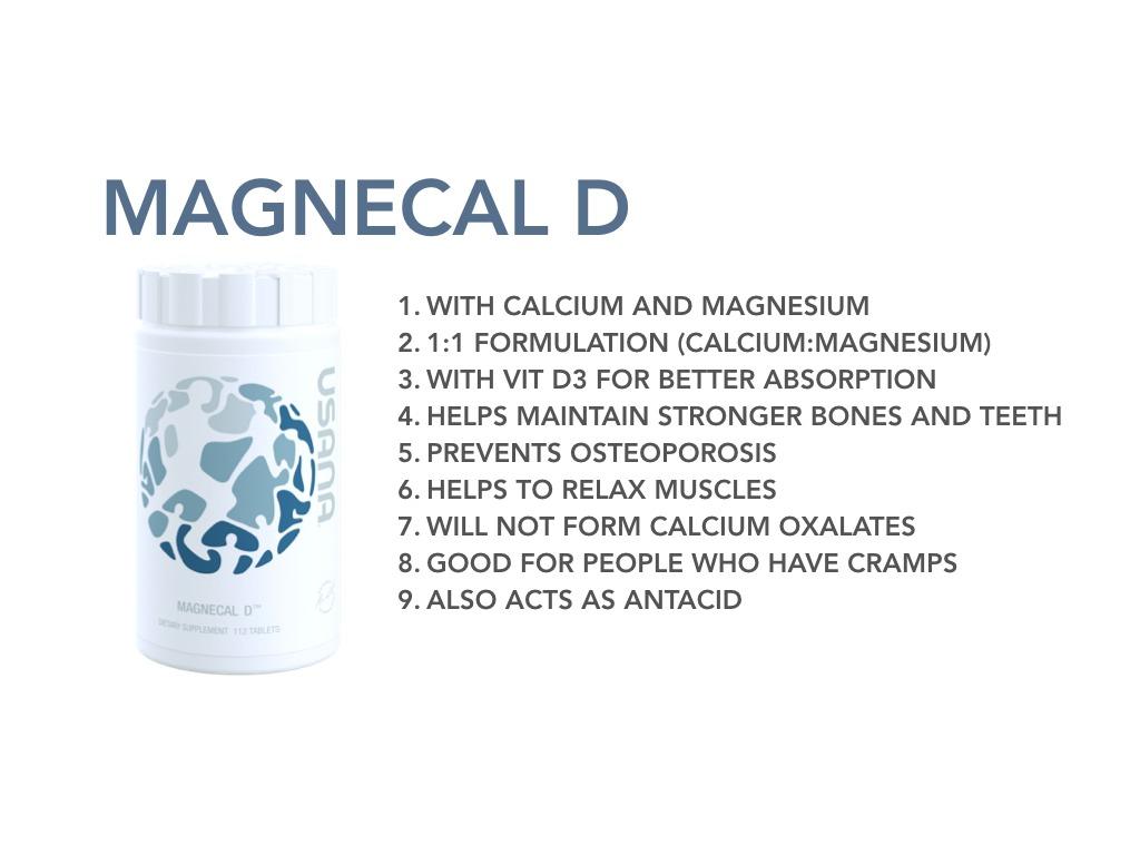 MagneCal D, USANA (FREE SHIPPING) - 112 Tablets - A balanced magnesium ...