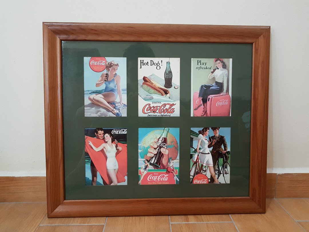 Coca Cola Vintage Print Frames, Vintage & Collectibles, Vintage ...