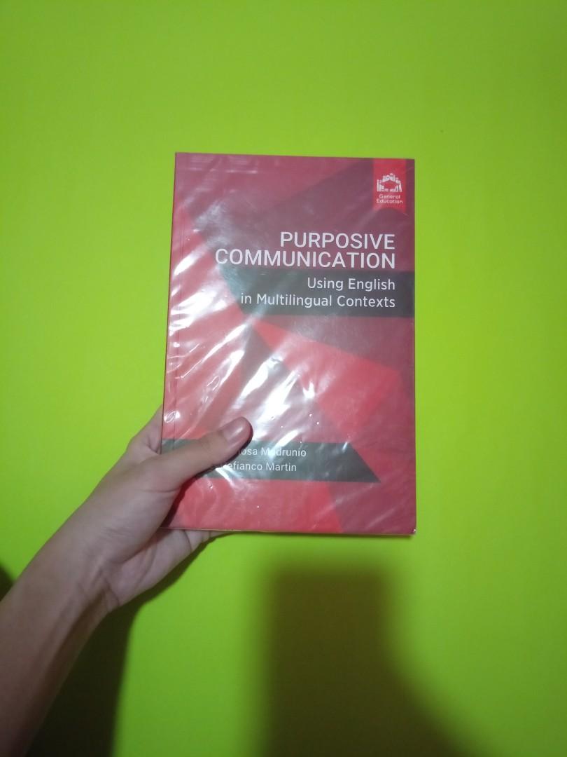 COLLEGE BOOK - PURPOSIVE COMMUNICATION USING ENGLISH IN MULTILINGUAL CONTEXTS, Hobbies & Toys ...