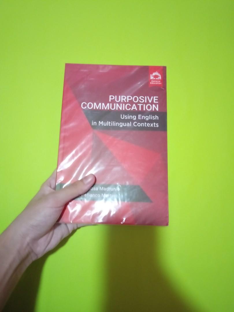 COLLEGE BOOK - PURPOSIVE COMMUNICATION USING ENGLISH IN MULTILINGUAL CONTEXTS, Hobbies & Toys ...