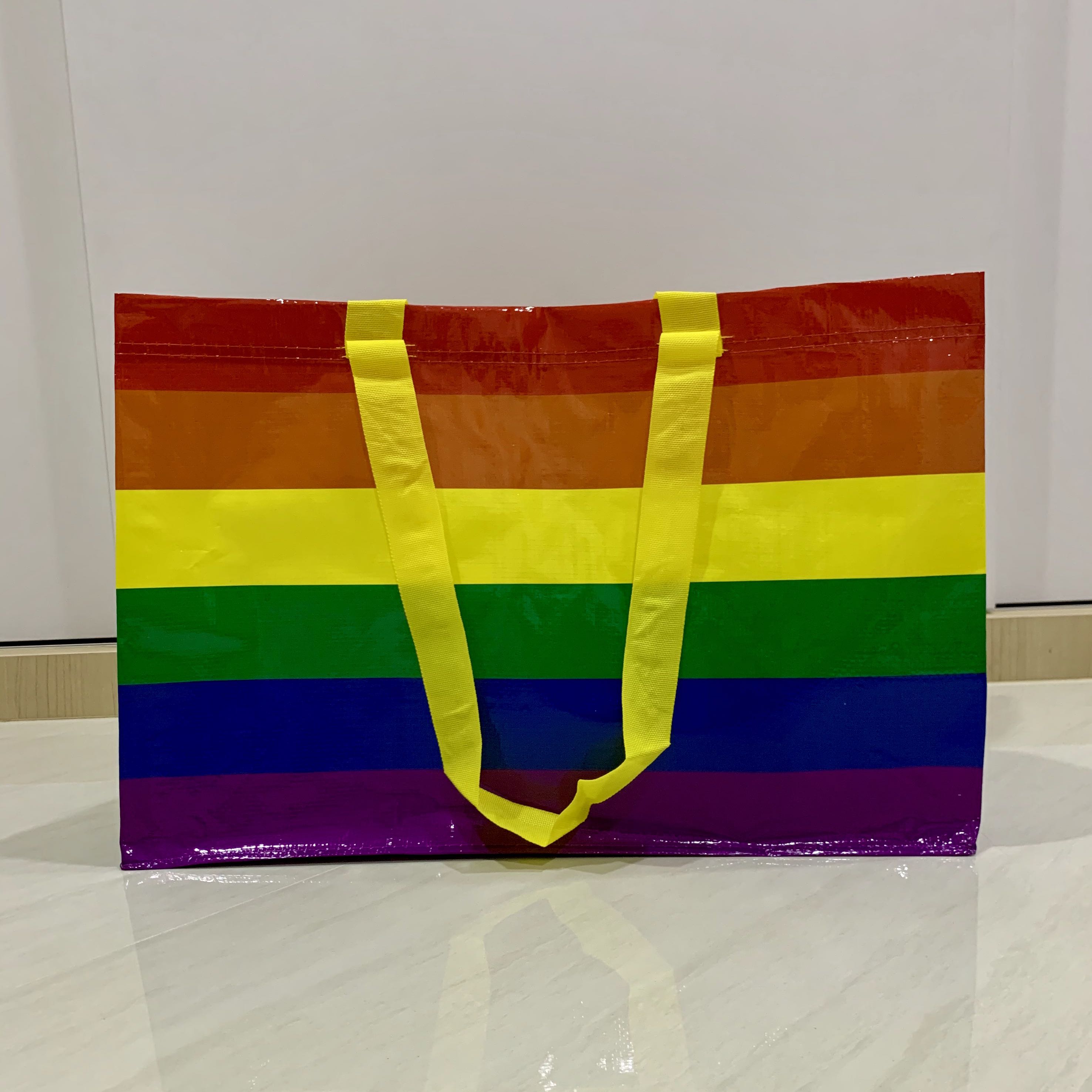 Ikea Storstomma Large Rainbow Pride Lgbtq Shopping Bag Frakta Ready