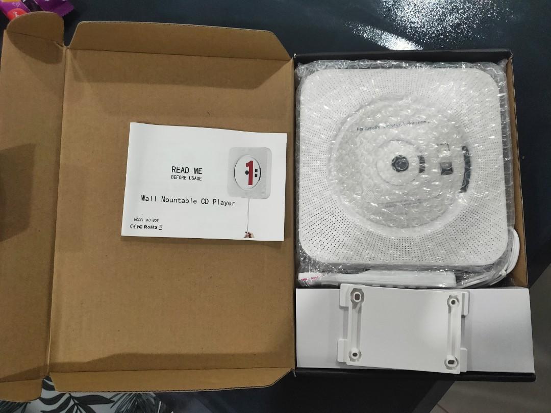 Jimwey wall mounted cd player, Audio, Portable Music Players on Carousell