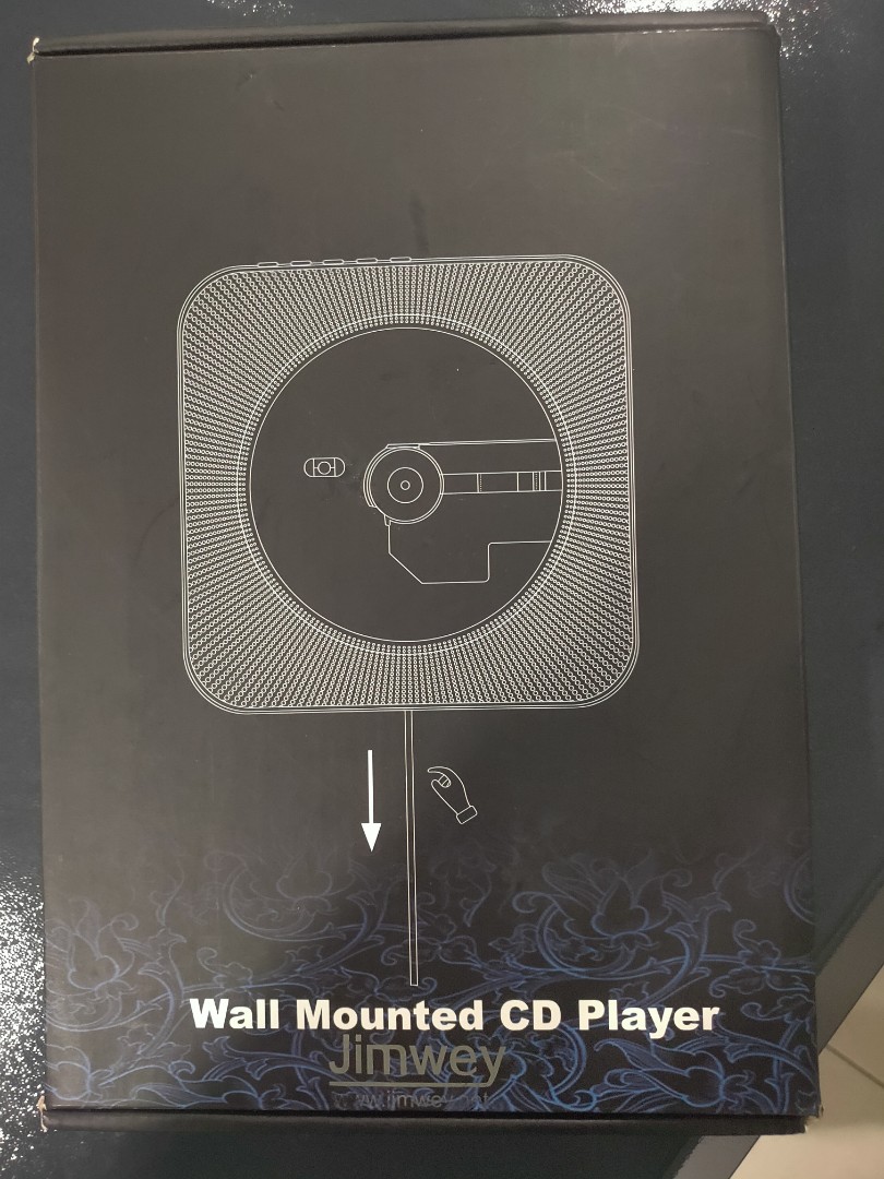 Jimwey wall mounted cd player, Audio, Portable Music Players on Carousell