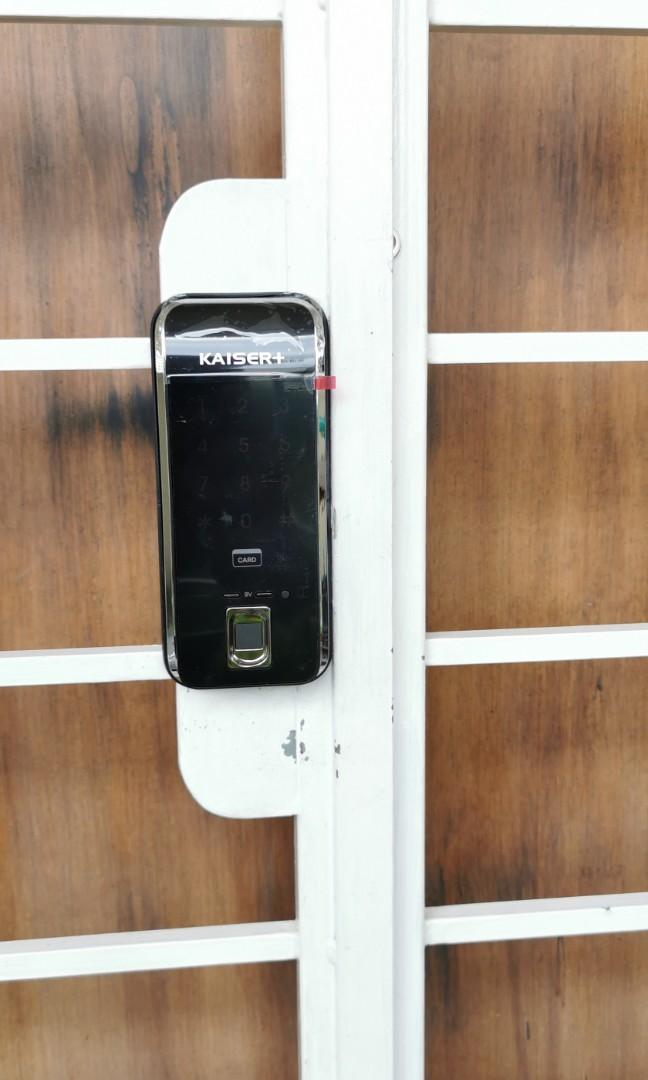 Kaiser digital lock Gate Lock, Furniture & Home Living, Security ...