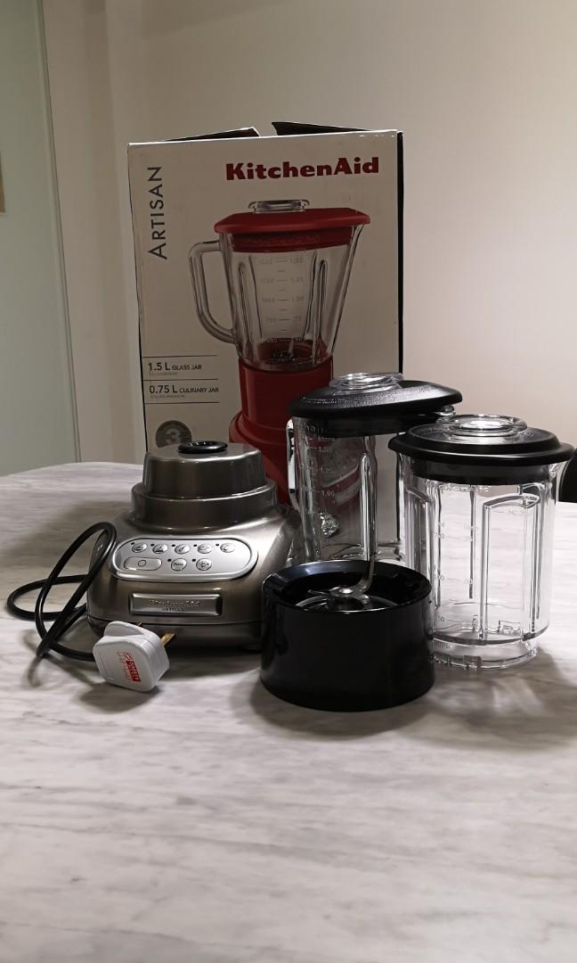KitchenAid Blender with Glass Jar & Culinary Jar, TV & Home Appliances ...