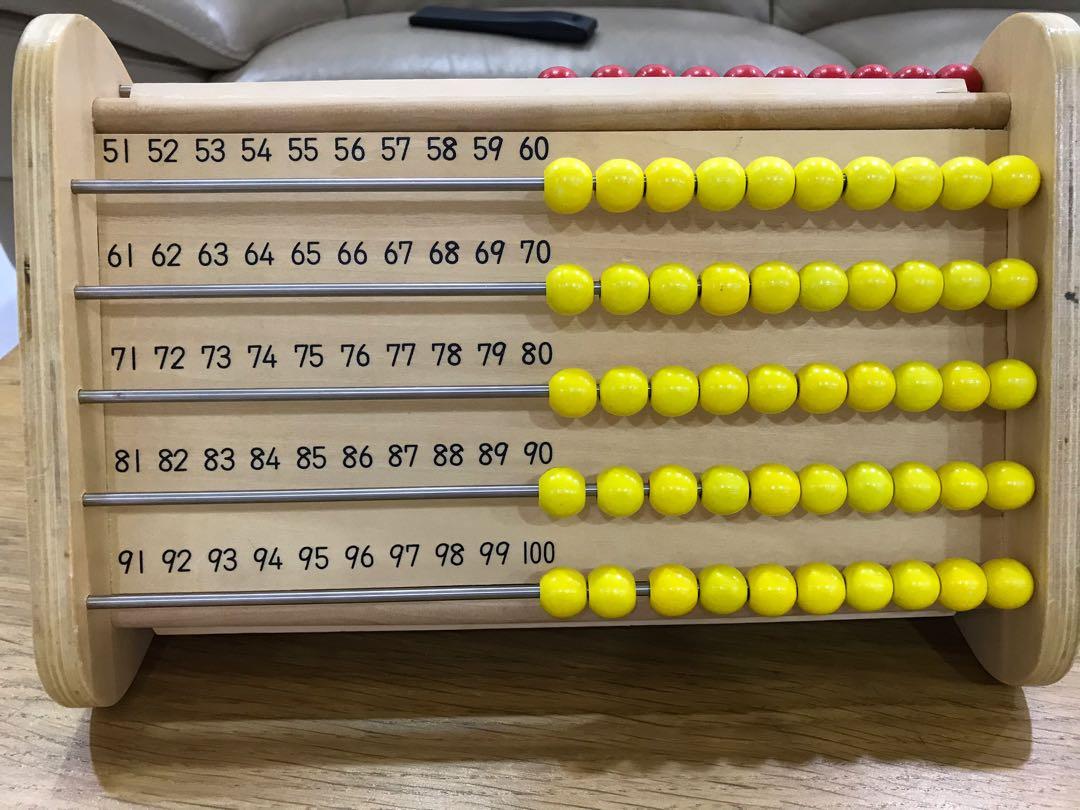 Kumon Wooden 150 Dama Abacus, Babies & Kids, Baby Nursery & Kids ...