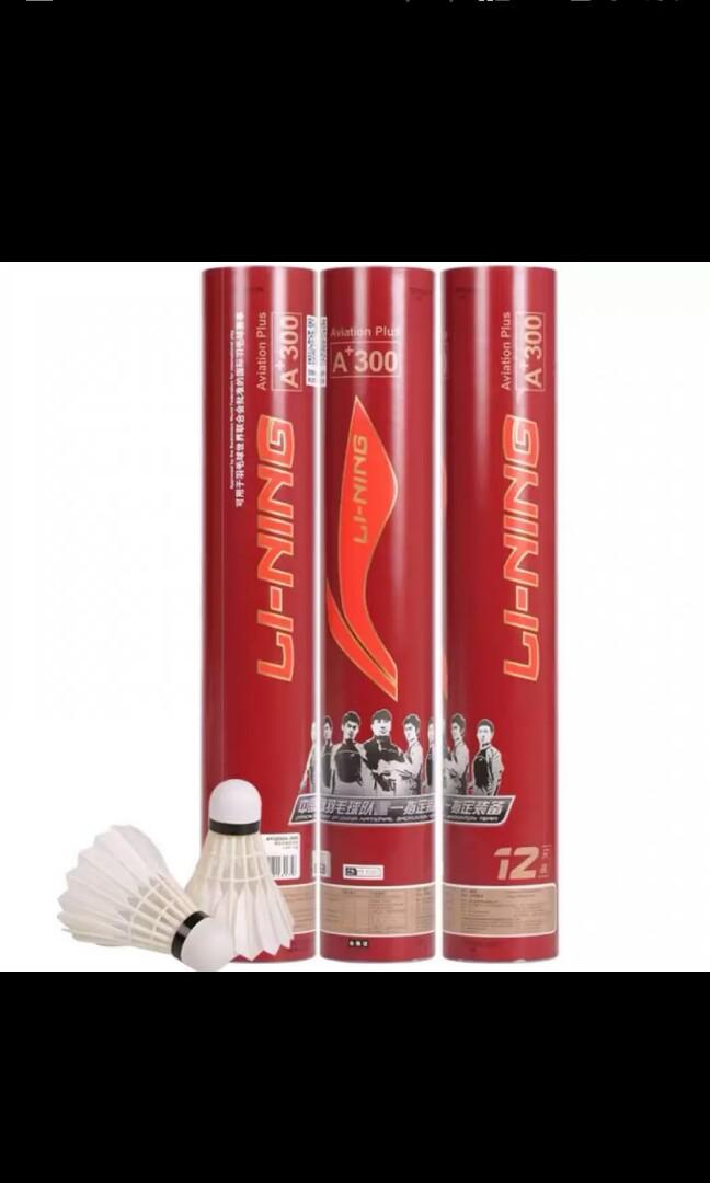 LI-NING A+300 Shuttlecocks, Sports Equipment, Sports & Games, Racket ...