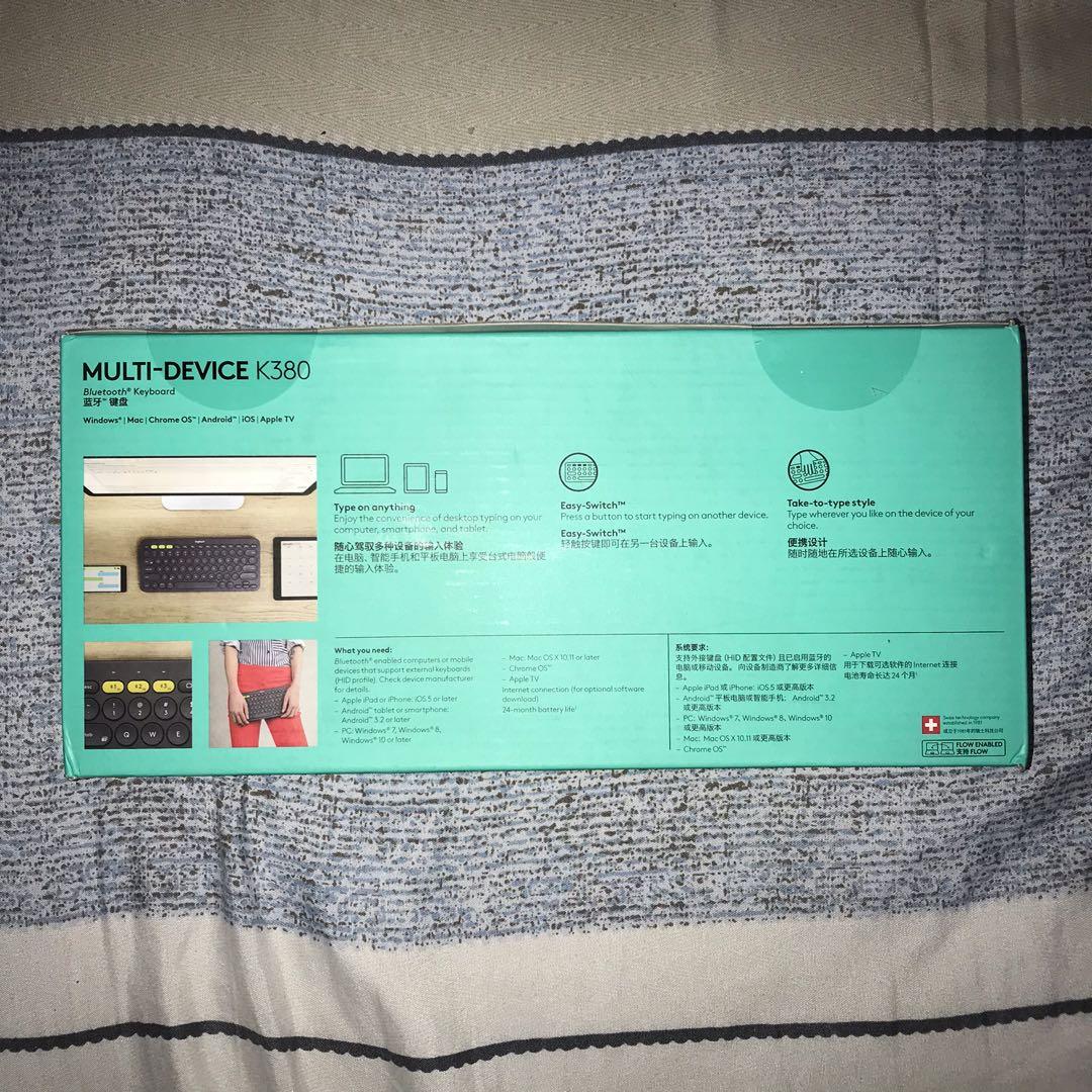 Logitech K380 Multi-Device Bluetooth Keyboard (Dark Grey) [BRAND NEW ...