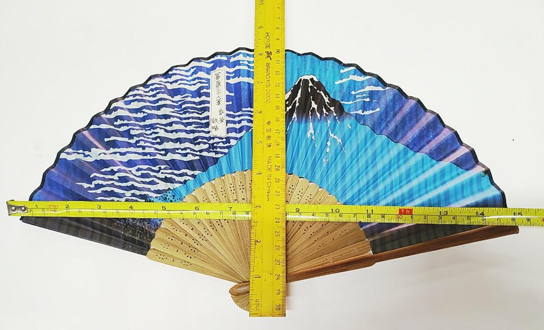 Mt.Fuji Akafuji Big Wave Folding Fan Ukiyoe Japanese Traditional Sensu ...