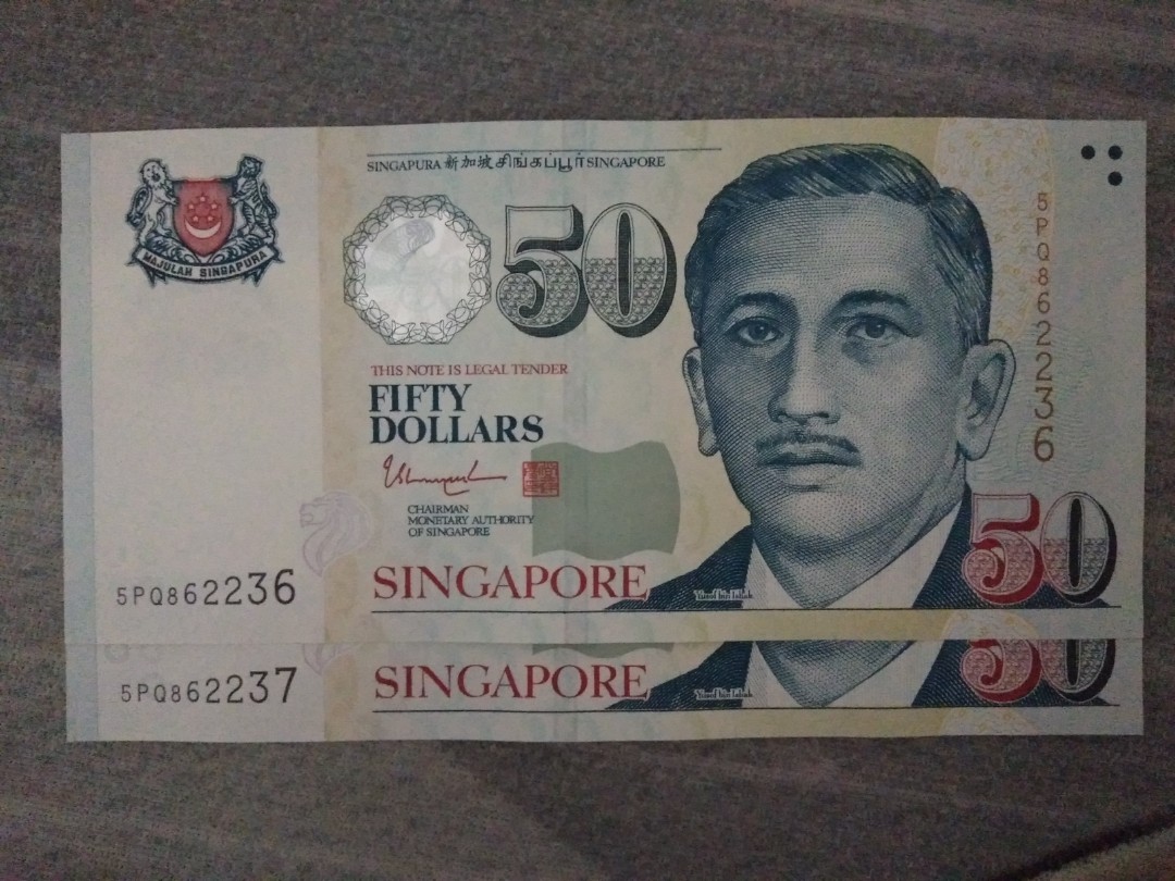 NEW $50 notes in running serial number, Hobbies & Toys, Memorabilia ...