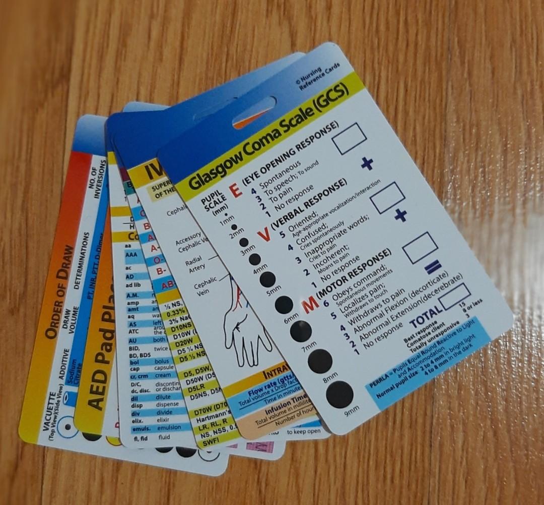 Nursing Reference Cards, Hobbies & Toys, Books & Magazines, Assessment ...