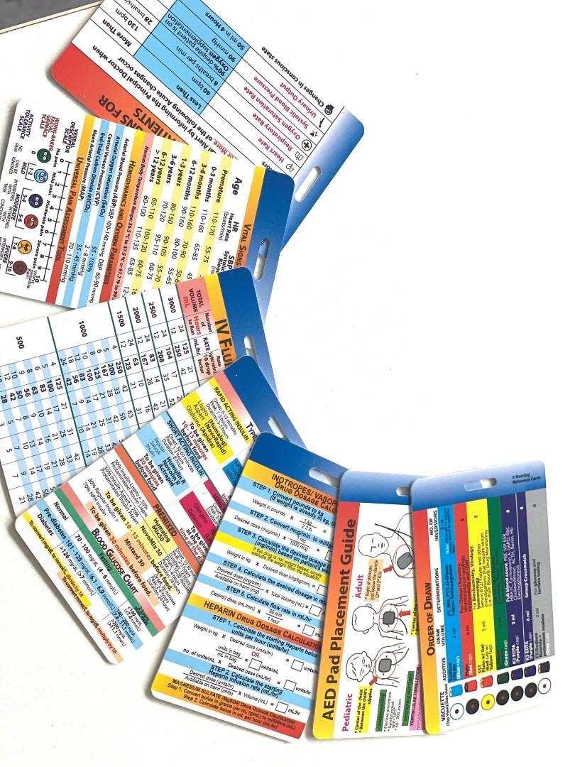 Nursing Reference Cards, Hobbies & Toys, Books & Magazines, Assessment ...