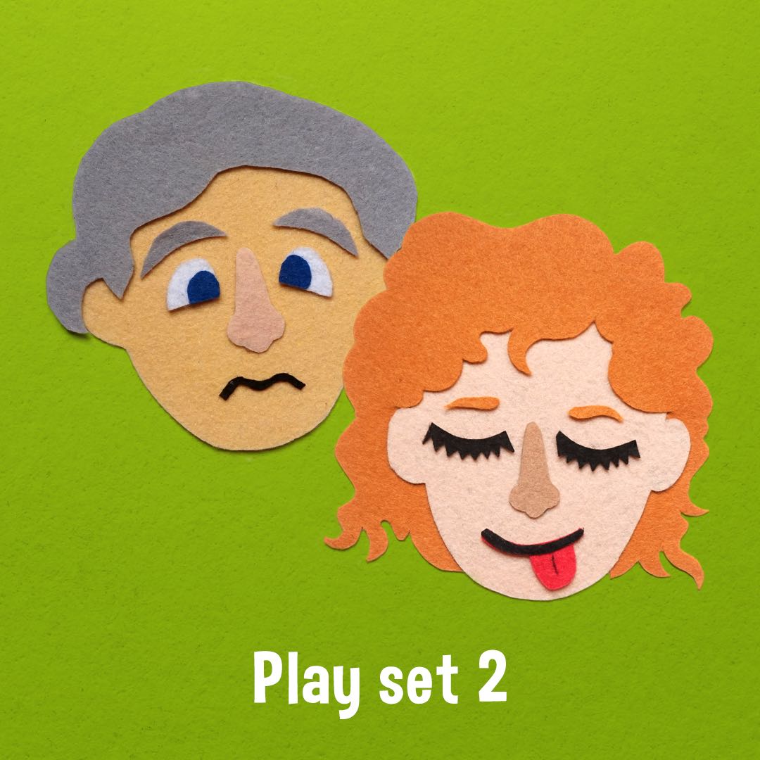 Personalised felt face puzzles- Set 2, Babies & Kids, Baby Nursery ...