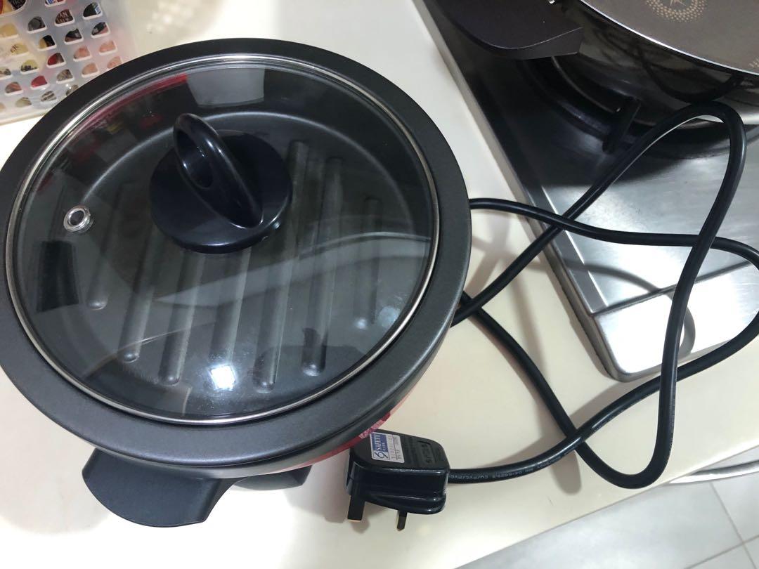 PowerPac 1.1L Multi cooker Steamboat Hot pot with Free BBQ Plate / Non ...